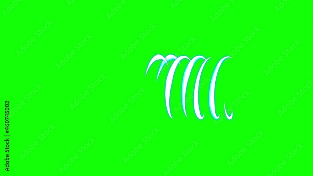 Animated Hand Drawn scribble Element for a title on the green screen ...