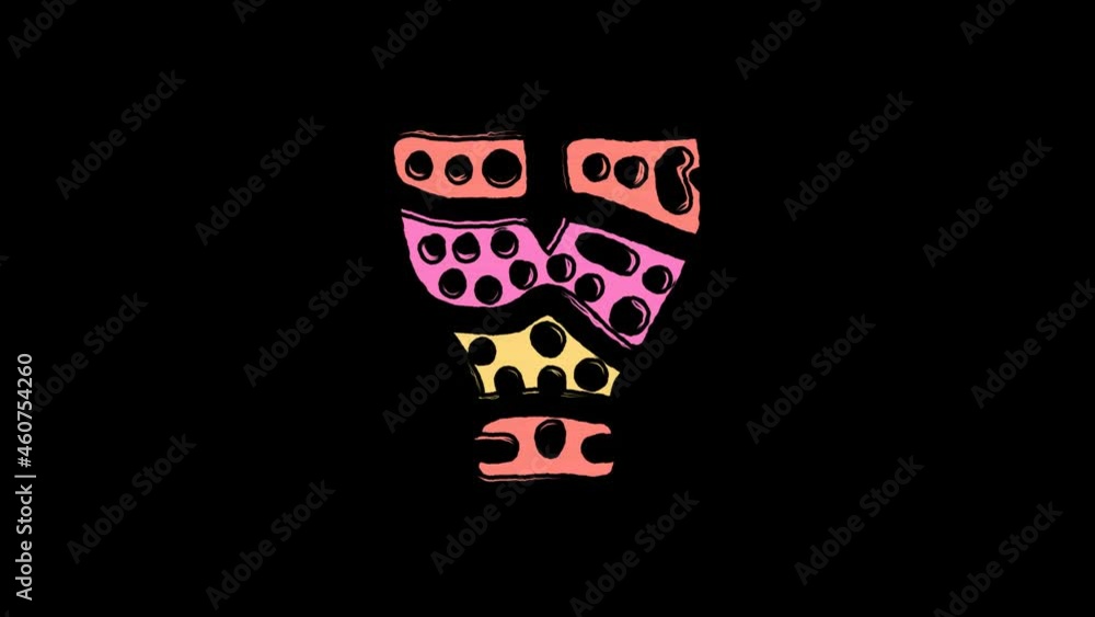 Letter Y. Animated Cartoon, grunge Curved lines, Shake twitch effect ...