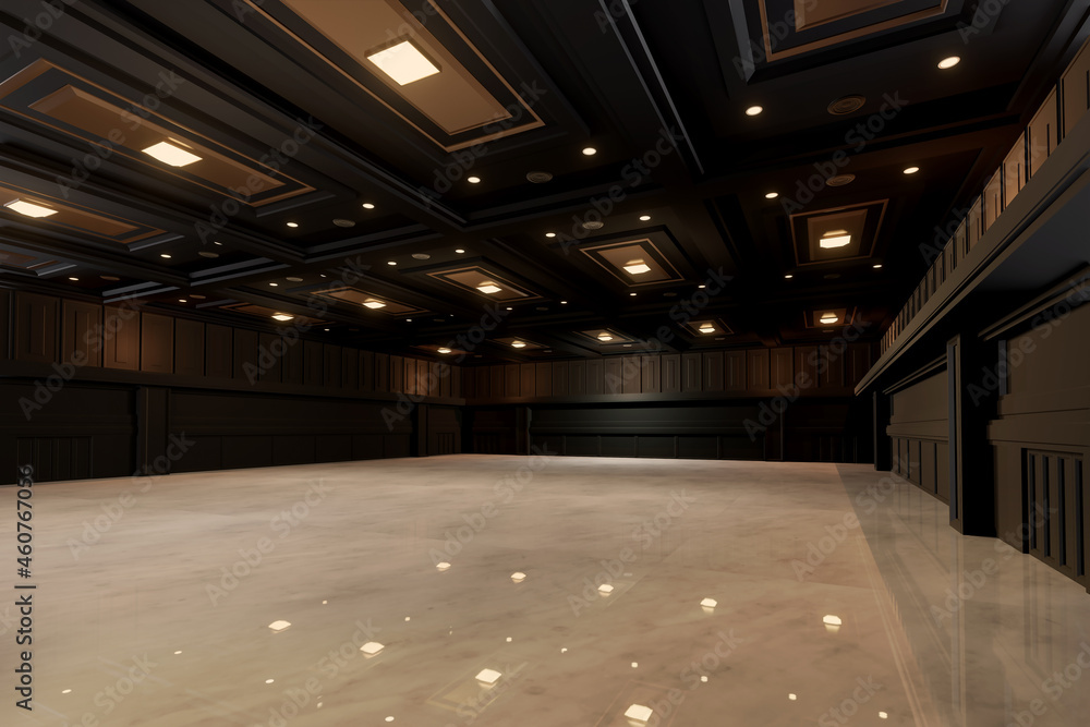 Empty convention hall center .The backdrop for exhibition stands,booth ...