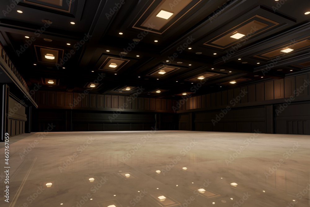 Empty convention hall center .The backdrop for exhibition stands,booth ...
