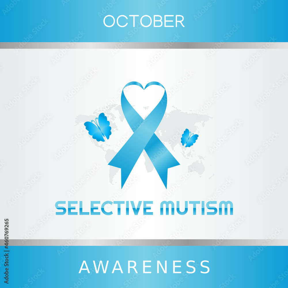 vector graphic of selective mutism awareness good for selective mutism ...