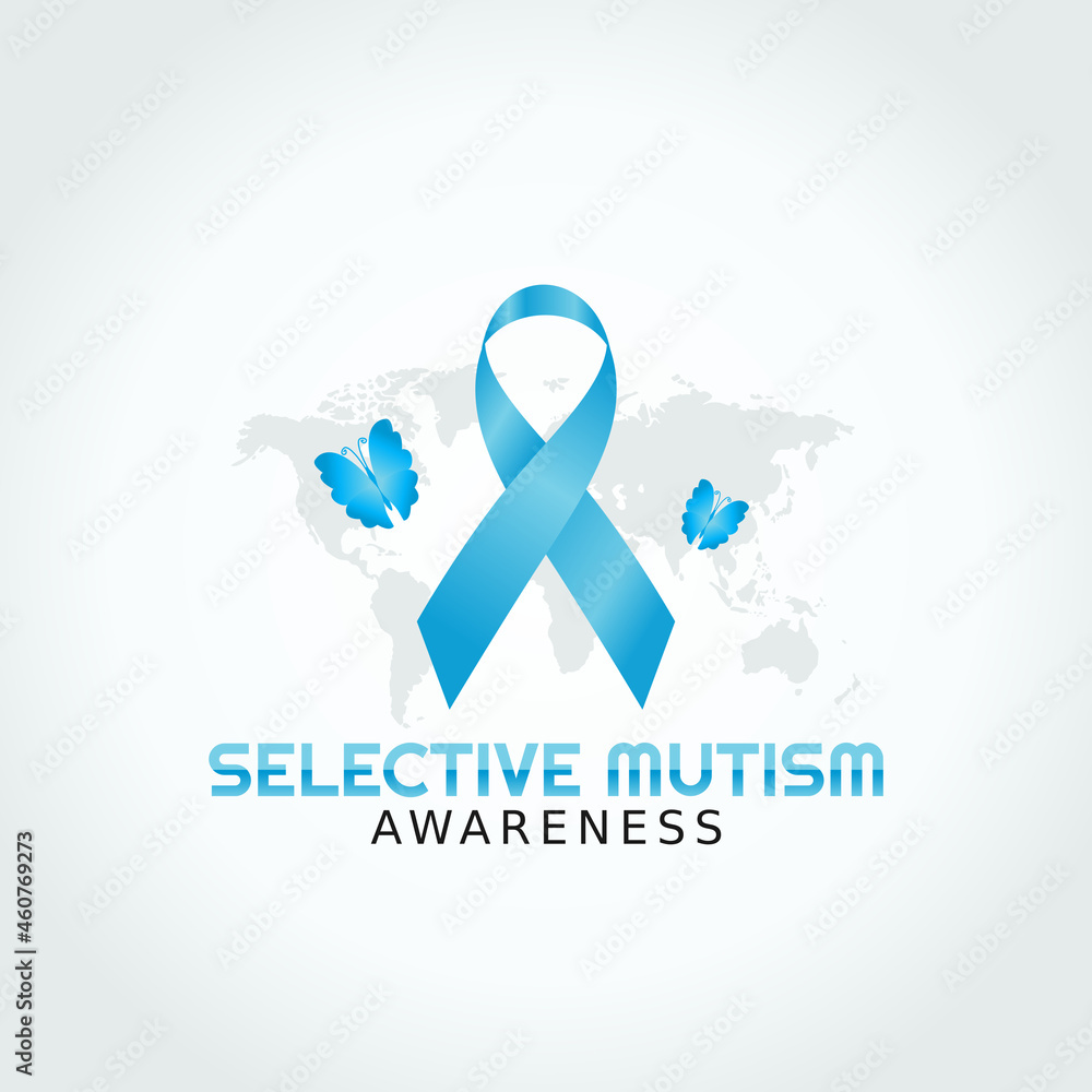 vector graphic of selective mutism awareness good for selective mutism ...