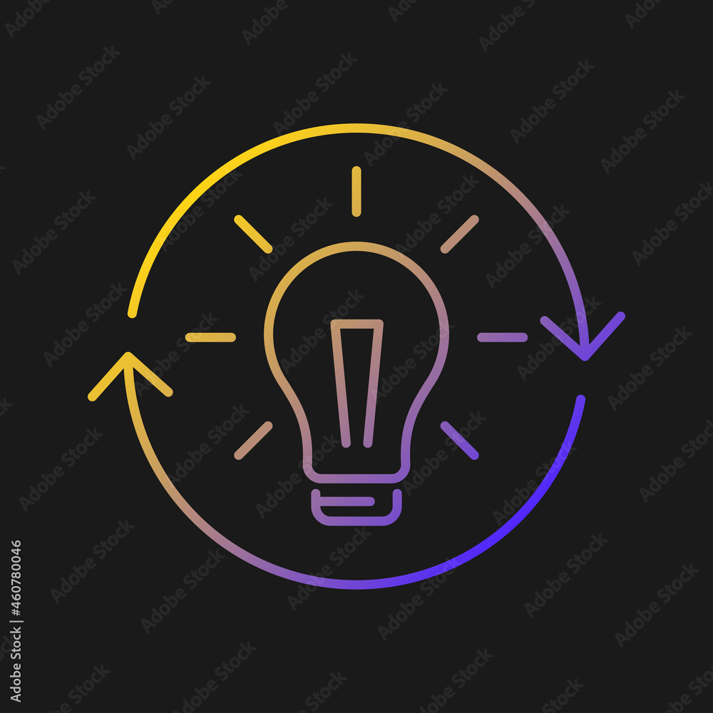 Reconsidering vector icon for dark theme. Changing mind and decision ...