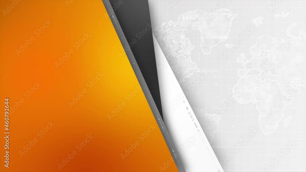Abstract background world map and simplify geometry shape for breaking ...