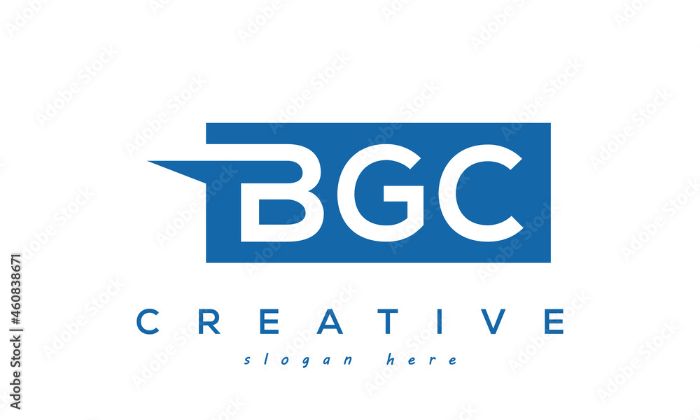 BGC creative three letters logo Stock Vector | Adobe Stock
