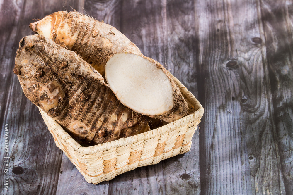Malanga Edible Tuber - Root Of The Plant Called Colocasia Esculenta ...