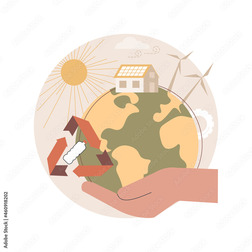 Resources protection abstract concept vector illustration. Protection ...