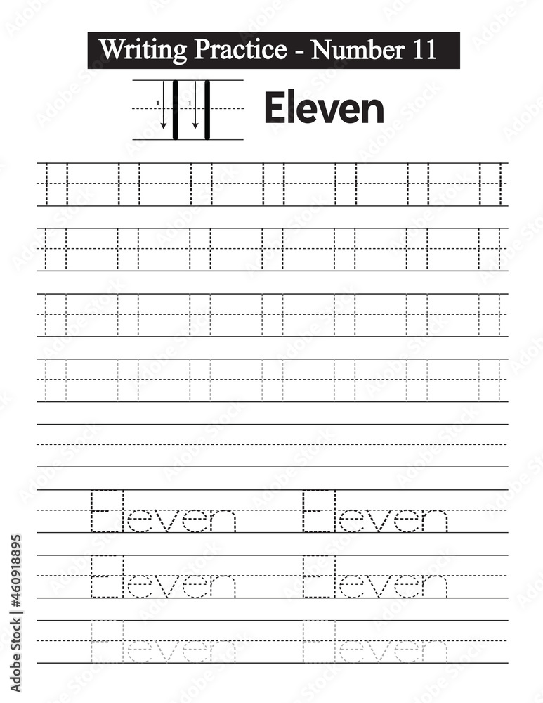 Numbers tracing worksheet. 0-100 writing pages. Handwriting exercise ...
