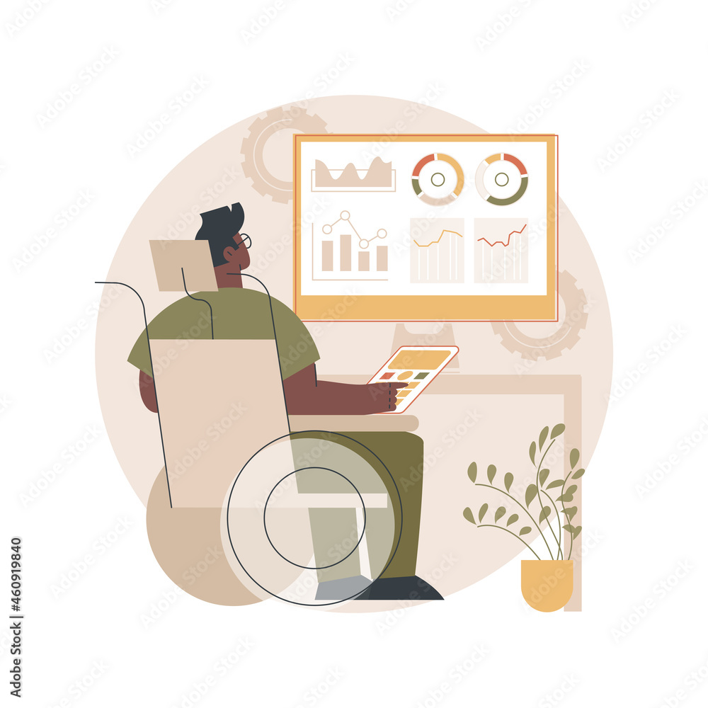 Assistive technology abstract concept vector illustration. Assistive ...