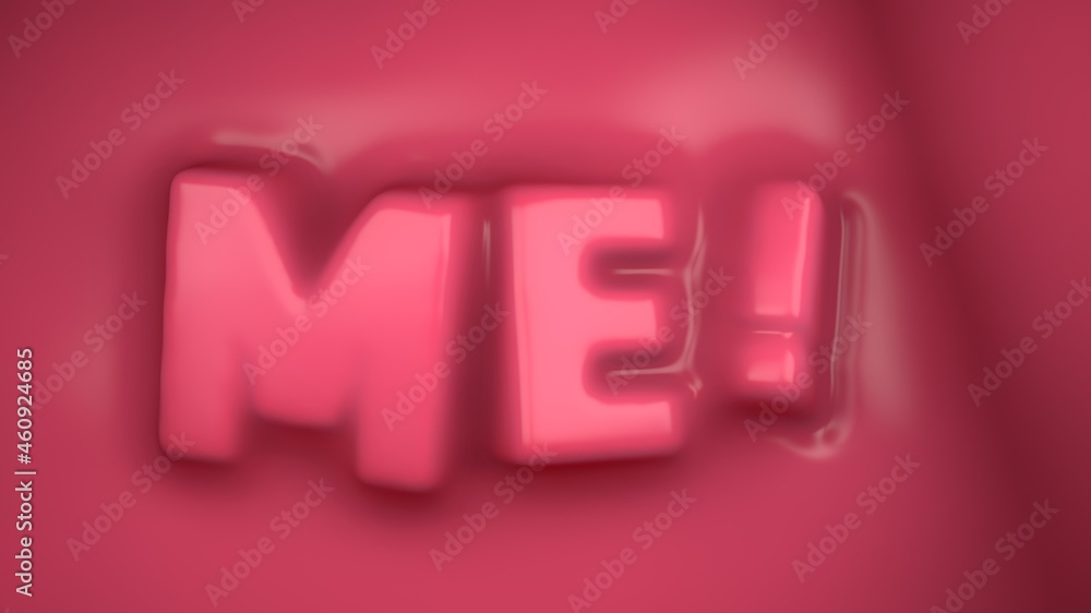Diseño tridimensional de frases coloridas. Ilustración 3d de palabra ...