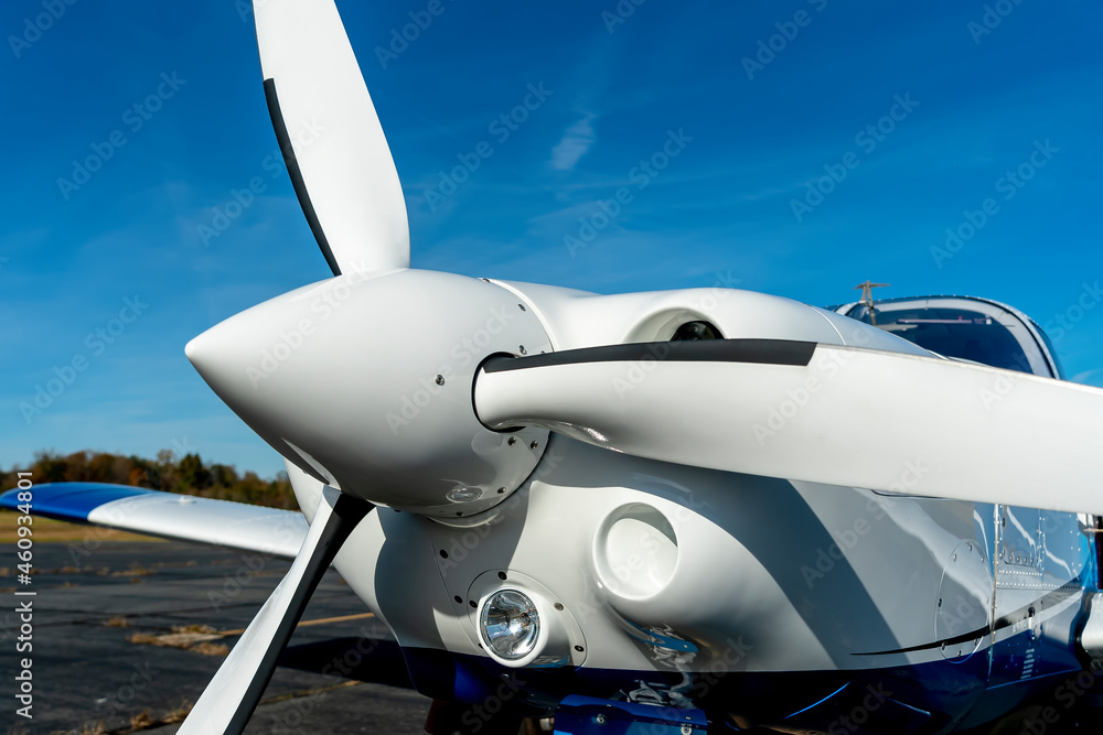 General Aviation Aircraft On A Normal Flight Stock Photo | Adobe Stock