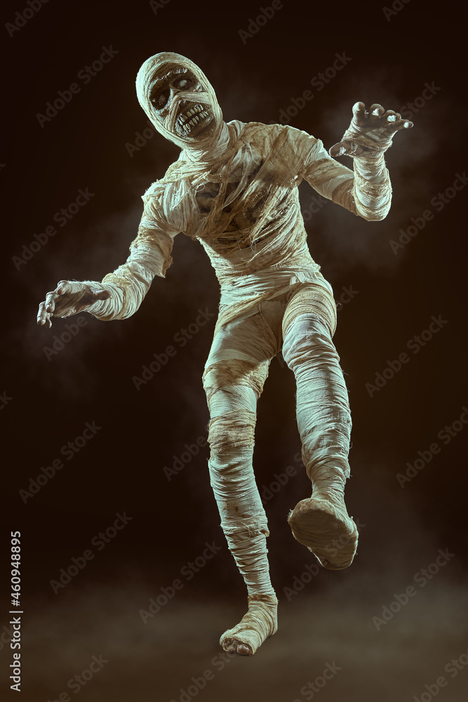 scary steps of a mummy Stock Photo | Adobe Stock