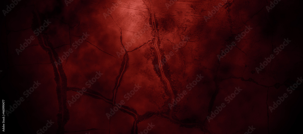 Dark Red horror scary background. Dark grunge red texture concrete ...