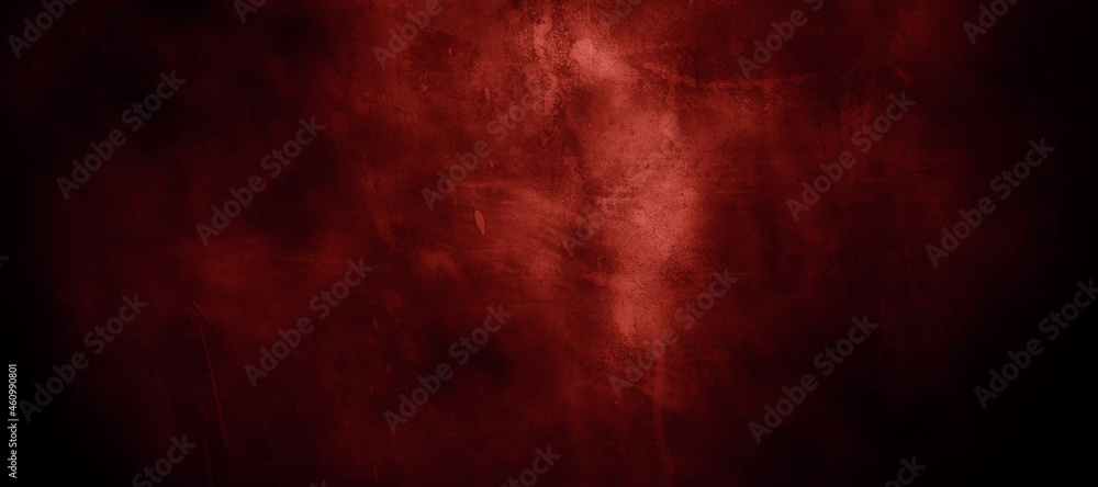 Dark Red horror scary background. Dark grunge red texture concrete ...