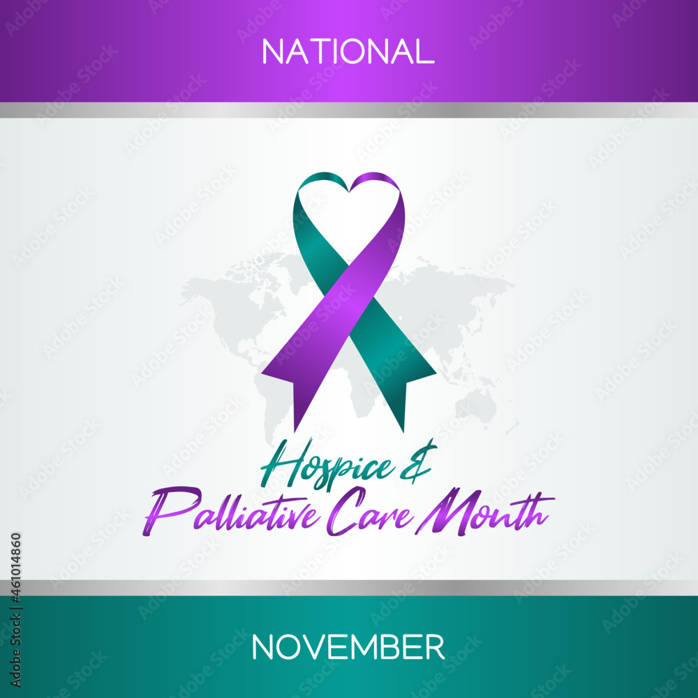 vector graphic of national hospice and palliative care month good for ...
