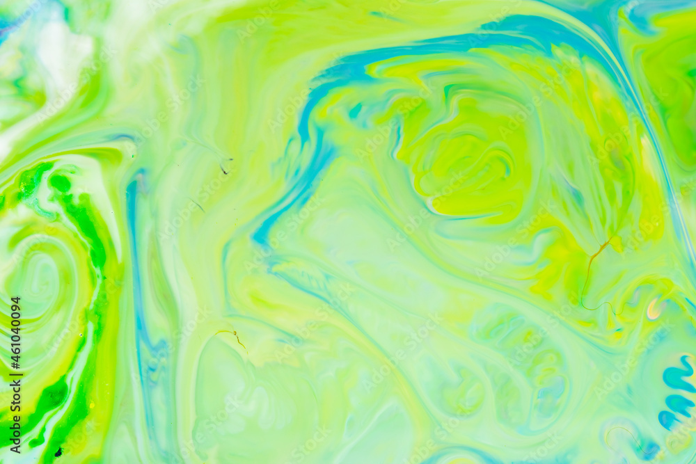 Green fluid art background. Liquid abstract pattern with UFO green ... Green fluid art background. Liquid abstract pattern with UFO green ...