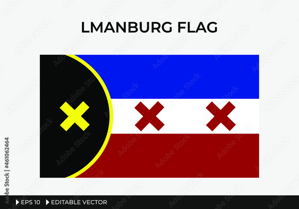 Lmanburg flag Stock Vector | Adobe Stock
