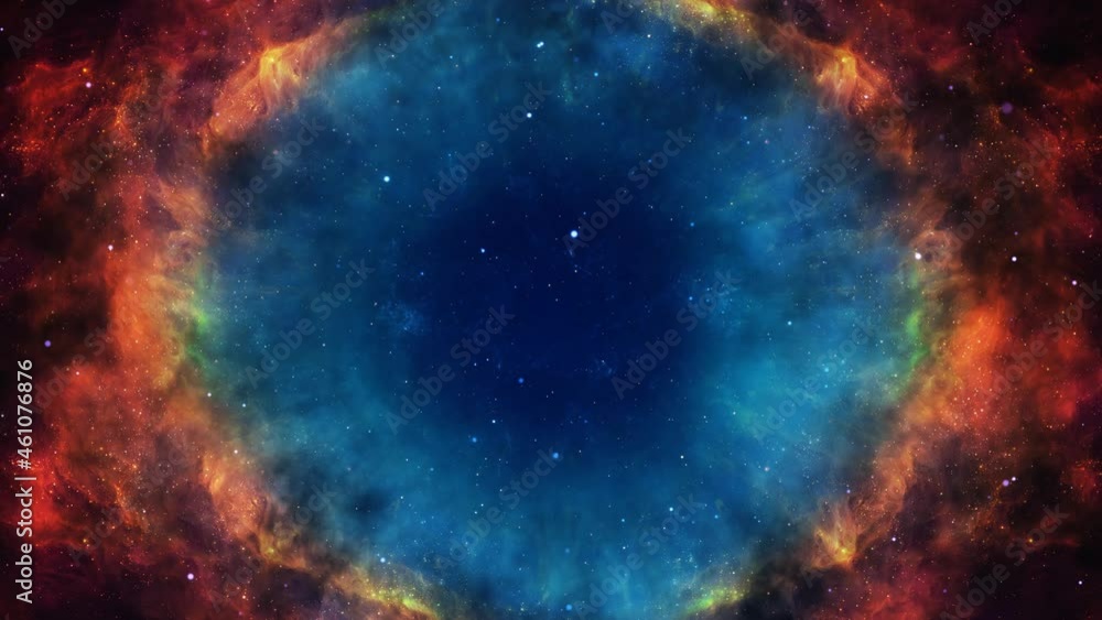 Star explosion into the creation of a beautiful nebula. Supernova. Big ...