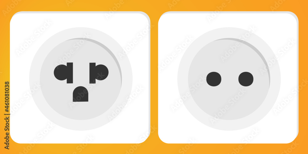 Electrical outlet. Electrical socket. Abstract background.Energy, power ...