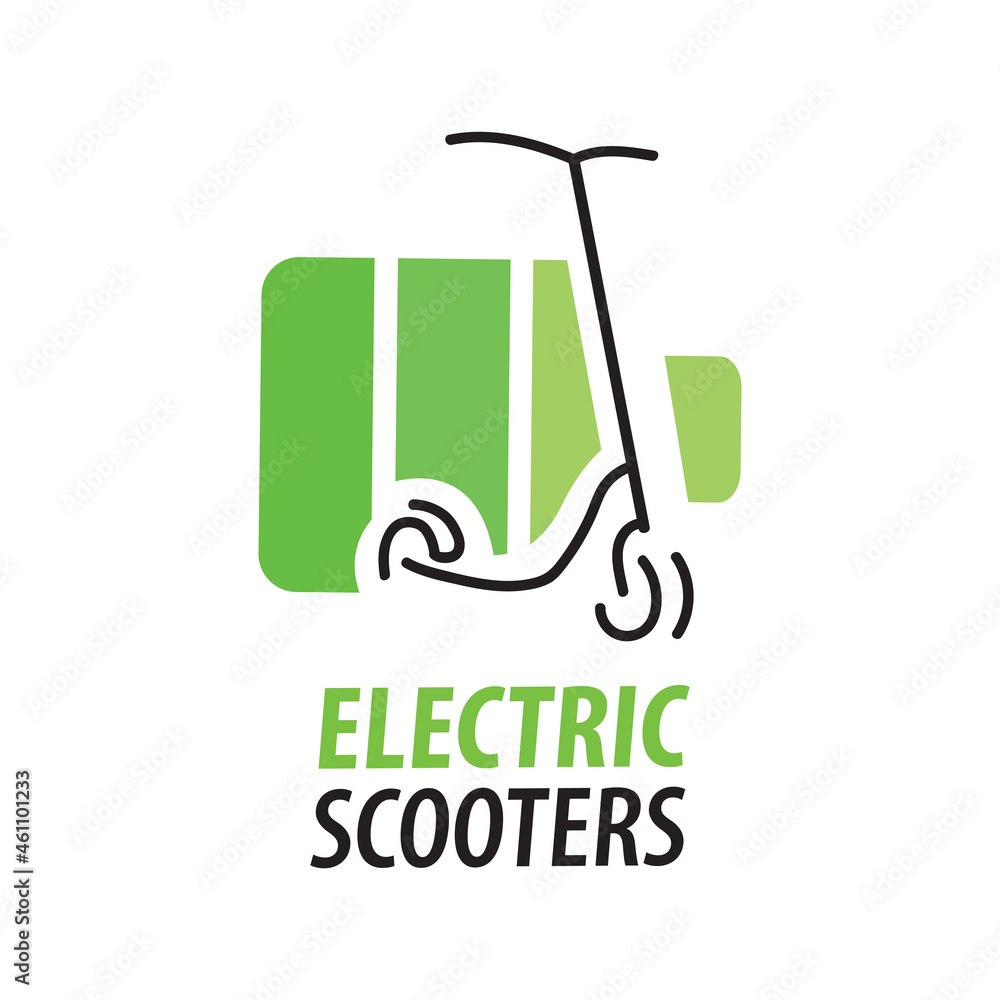 Vector logo of the electric scooter rental service Stock Vector | Adobe ...