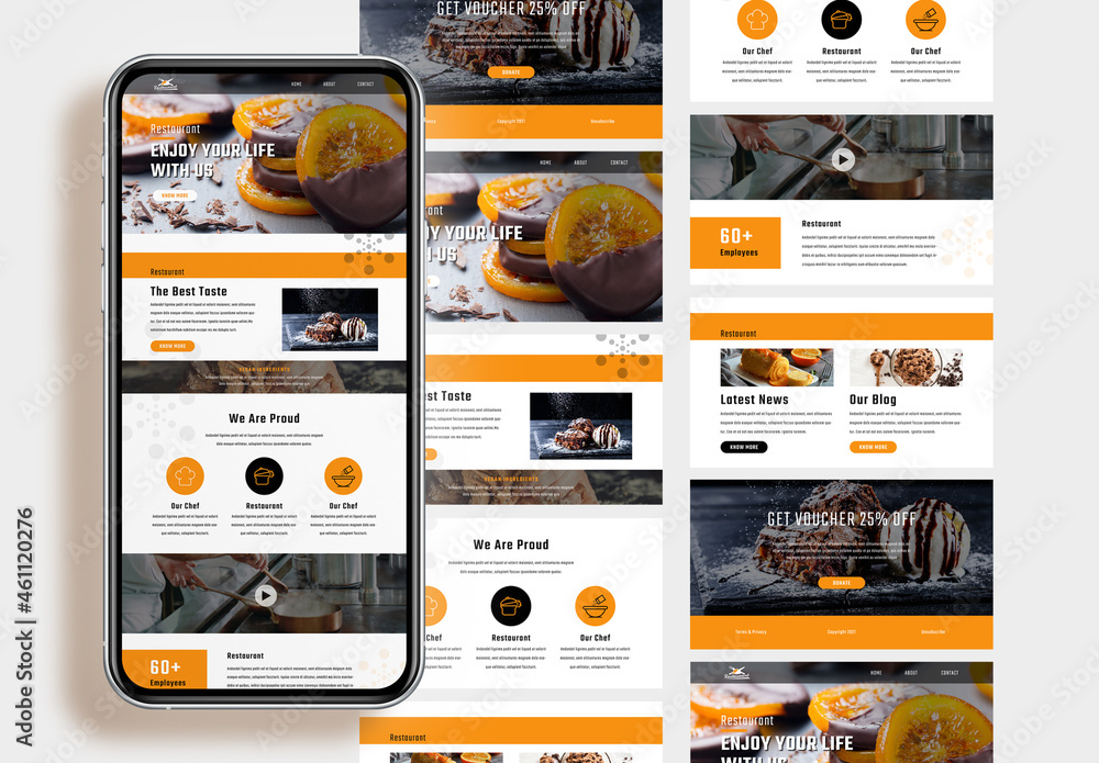E Newsletter Layout Stock Template | Adobe Stock