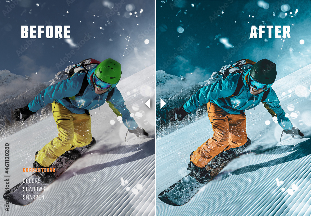 Before and After Photo Effect Stock Template | Adobe Stock