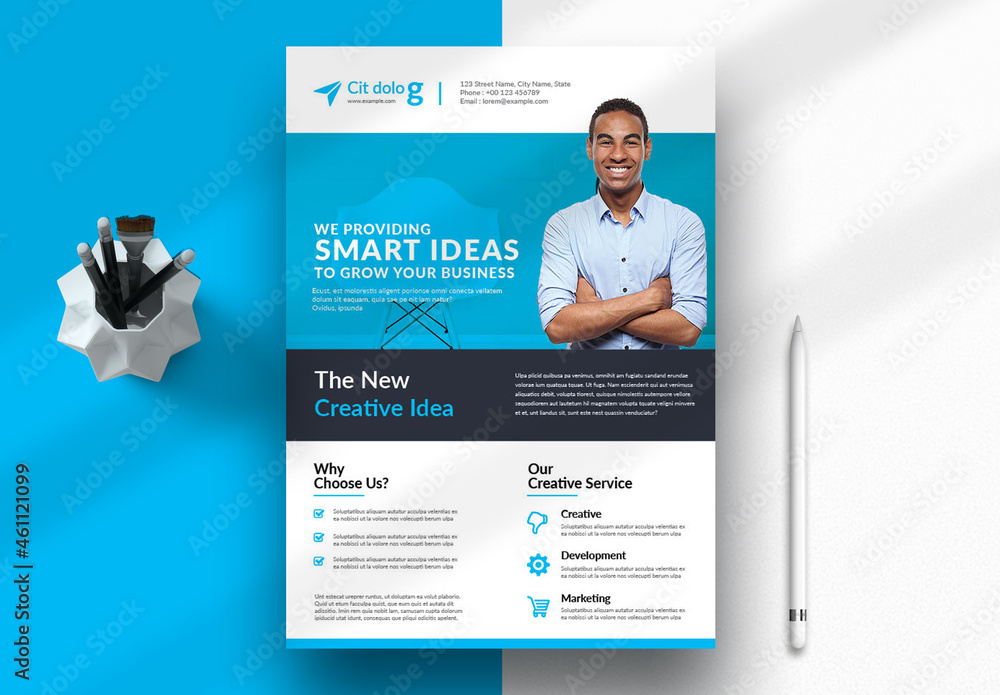 Smart Business Flyer Stock Template | Adobe Stock