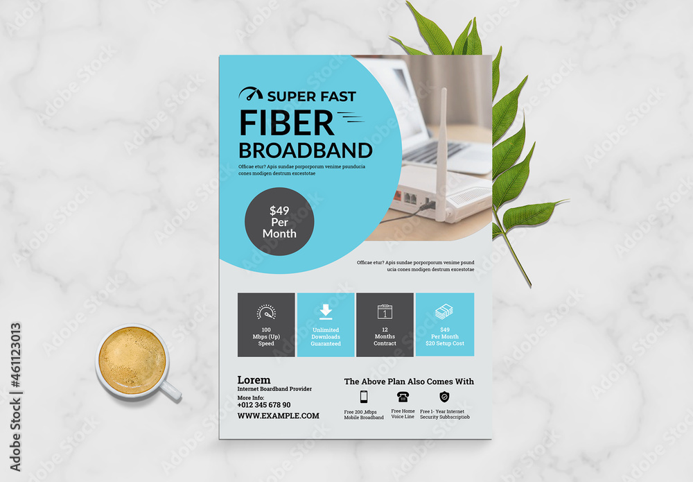 Simple Flyer Layout Stock Template | Adobe Stock