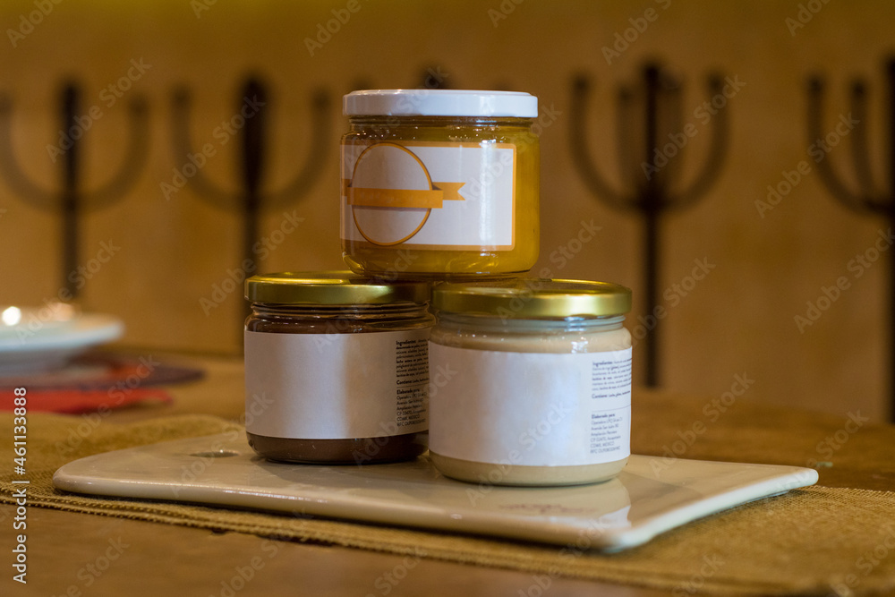 Label containers ready to mount your logo Stock Photo | Adobe Stock