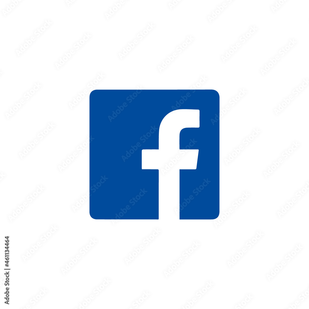 Facebook logotype isolated on white background. Colorful logo of ...