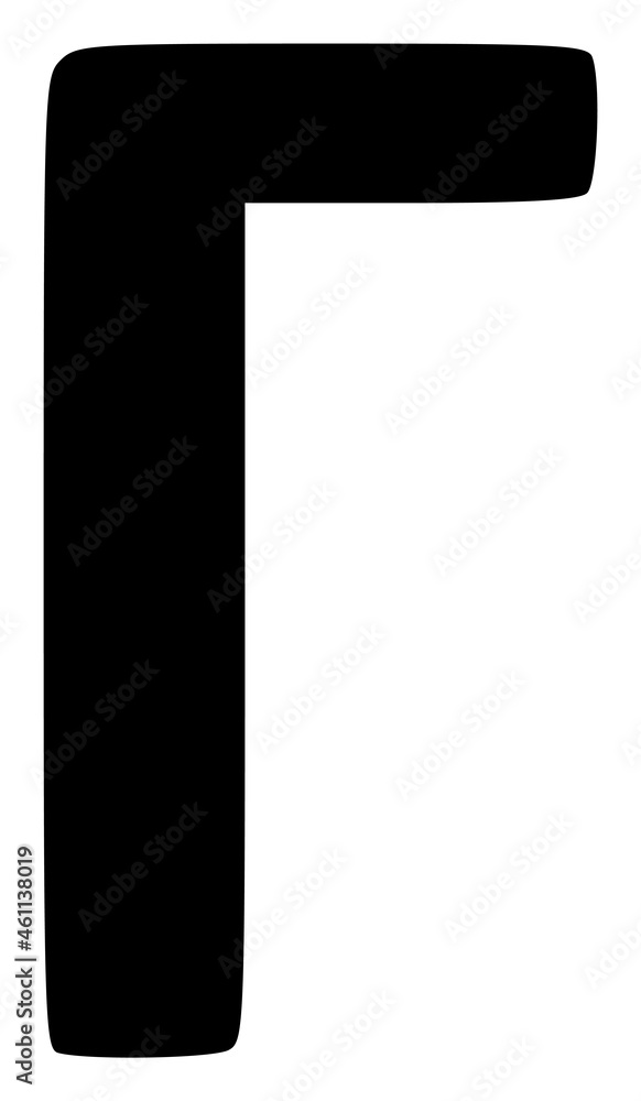 Gamma Greek symbol icon with flat style. Isolated vector Gamma Greek ...