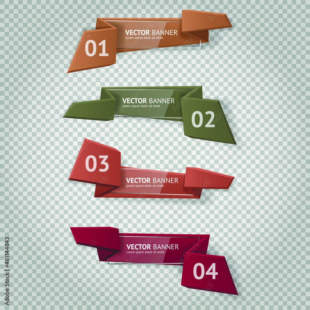 Reflecting glass banner. Gloss reflection 3d panel or clear text box ...