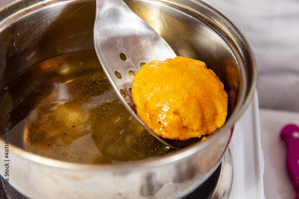 Preparation of the traditional dish from the Caribbean Coast in ...