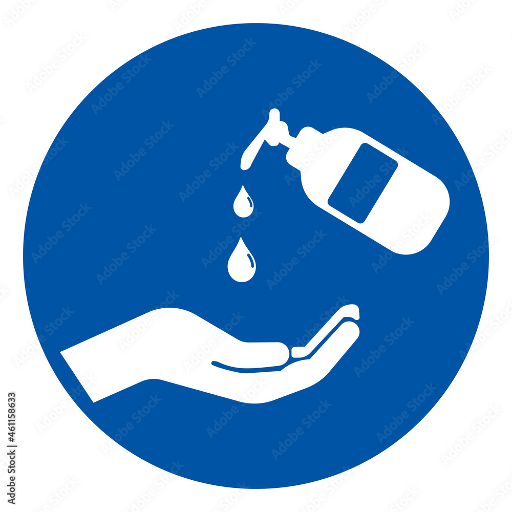 Use Hands Sanitizer Symbol Sign ,Vector Illustration, Isolate On White ...