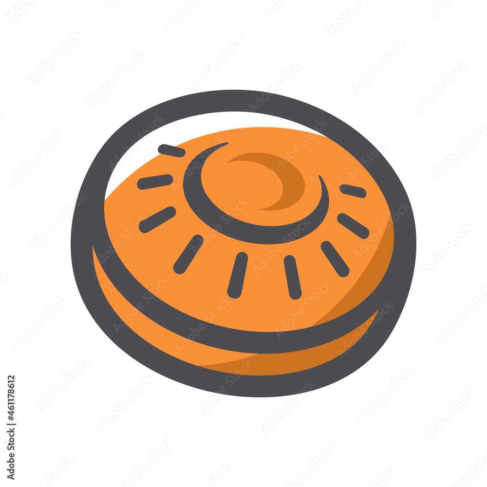 Clay target sport plate Vector icon Cartoon illustration Stock Vector ...