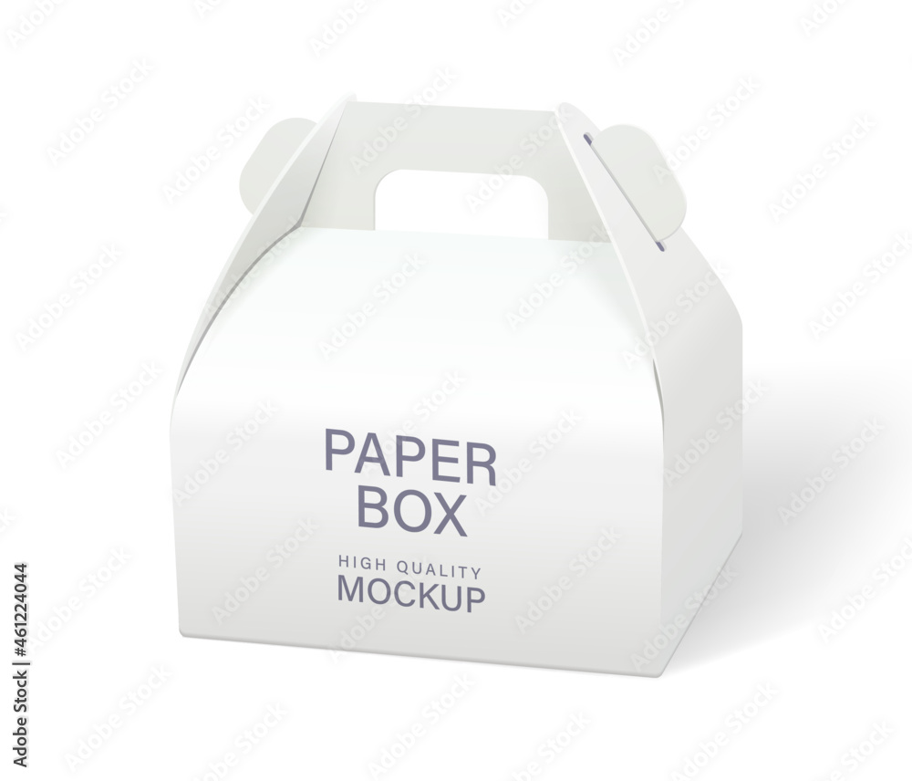 Paper food box packaging mockups Stock Vector | Adobe Stock