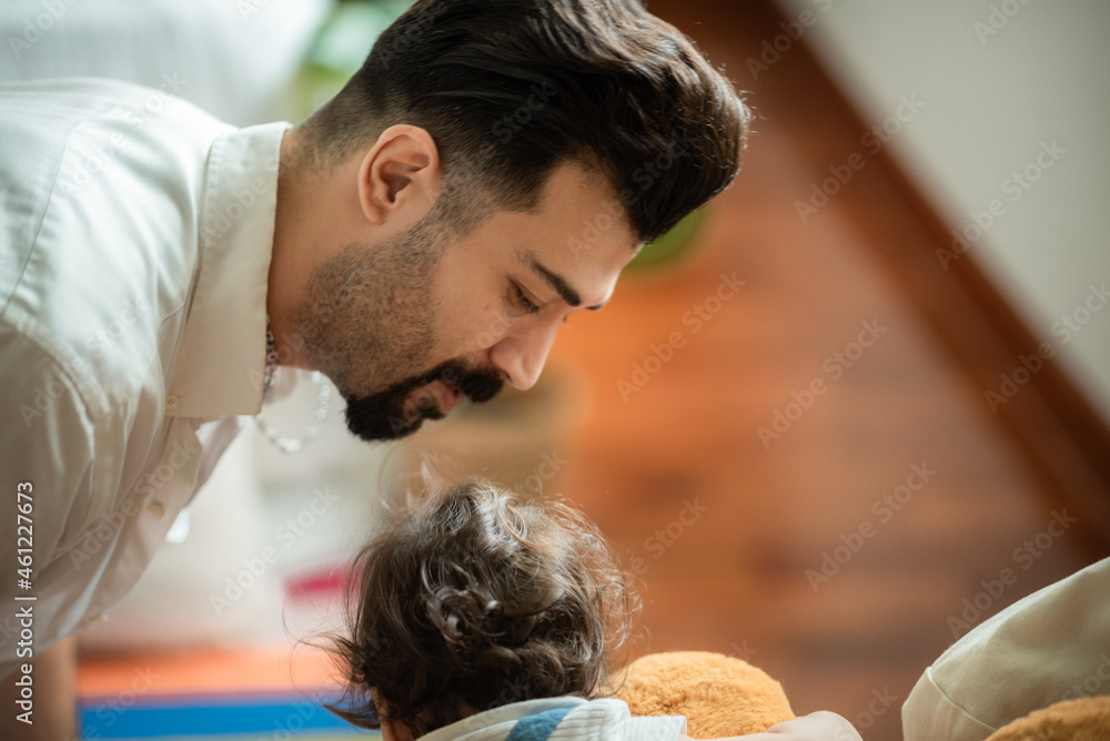 father help children baby to walk, childhood family people with little ...