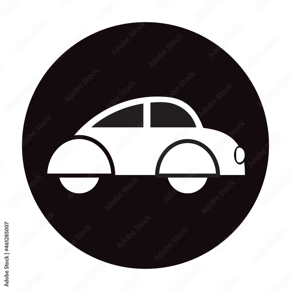 Car icon vector isolated on white background. Trendy car icon in flat ...