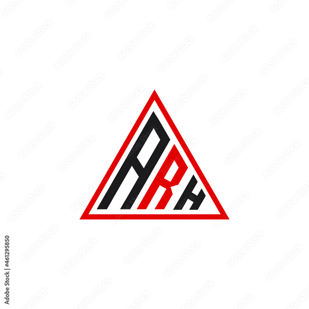 ARH letter logo design on white background.ARH creative initials letter ...