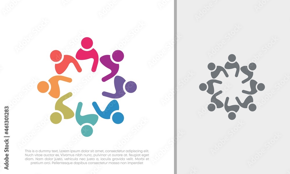 Global Community Logo Icon Elements Template. Community human Logo ...