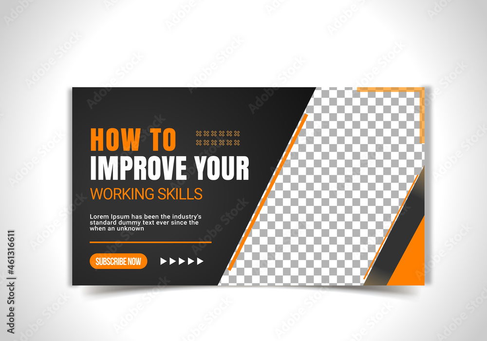 YouTube thumbnail and workshop promotion template , gaming thumbnail ...
