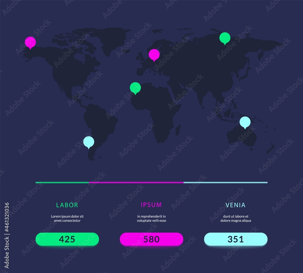 Technology UI infographic. Admin dashboard, interactive data app ...