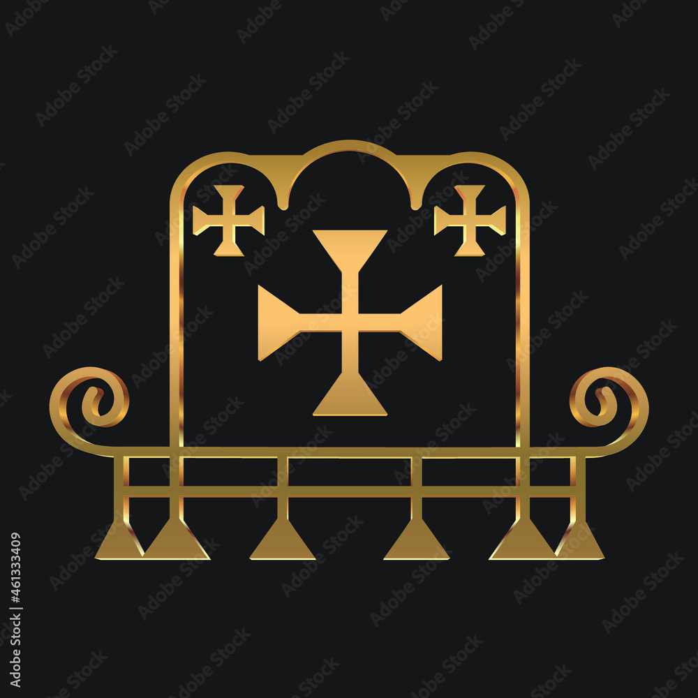 Barbatos Vector Golden Color Seal Isolated Sigil Ars Goetia Goetic ...