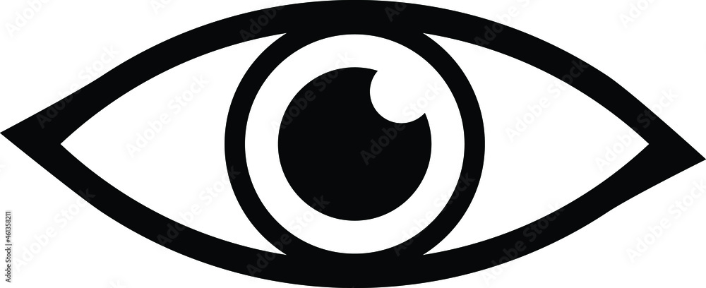 Eye icon. Look and Vision icon. Stock Vector | Adobe Stock