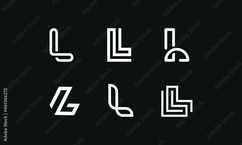 Vetor de Letter L logo icon design template elements do Stock | Adobe Stock