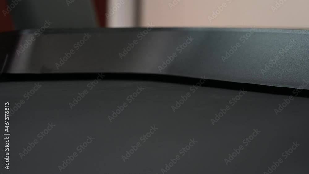 A treadmill conveyor belt is moving at a high speed. Stock ビデオ | Adobe ...