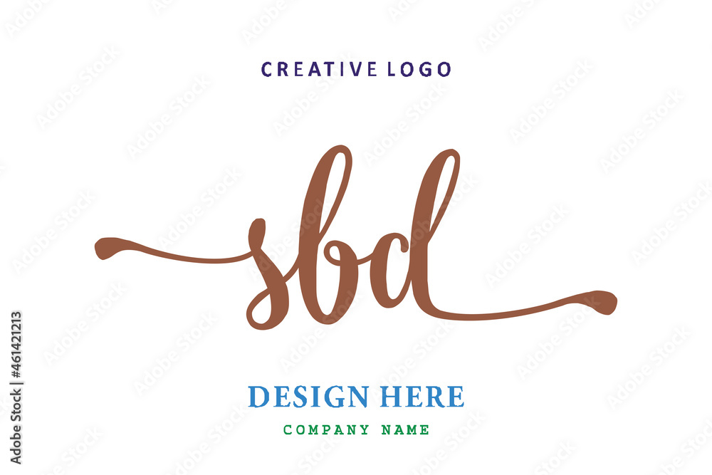 SBD lettering logo is simple, easy to understand and authoritative ...