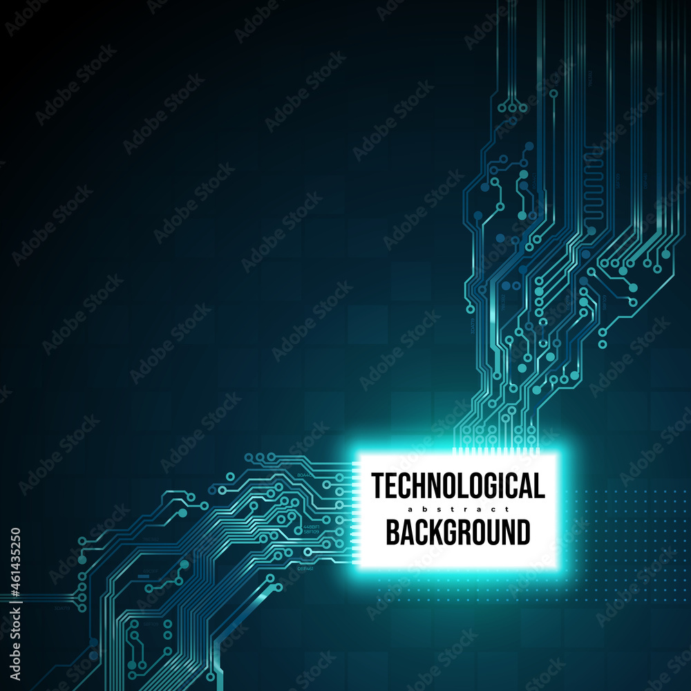 Circuit board background, concept design, space for text. Electronic ...