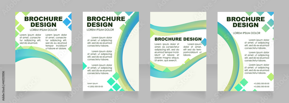 Promoting new school blank brochure layout design. Elementary education ...