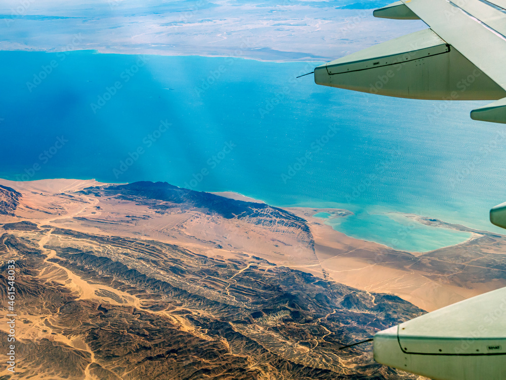 Aerial view above the clouds and sky, Inspiration concept. Travel ...